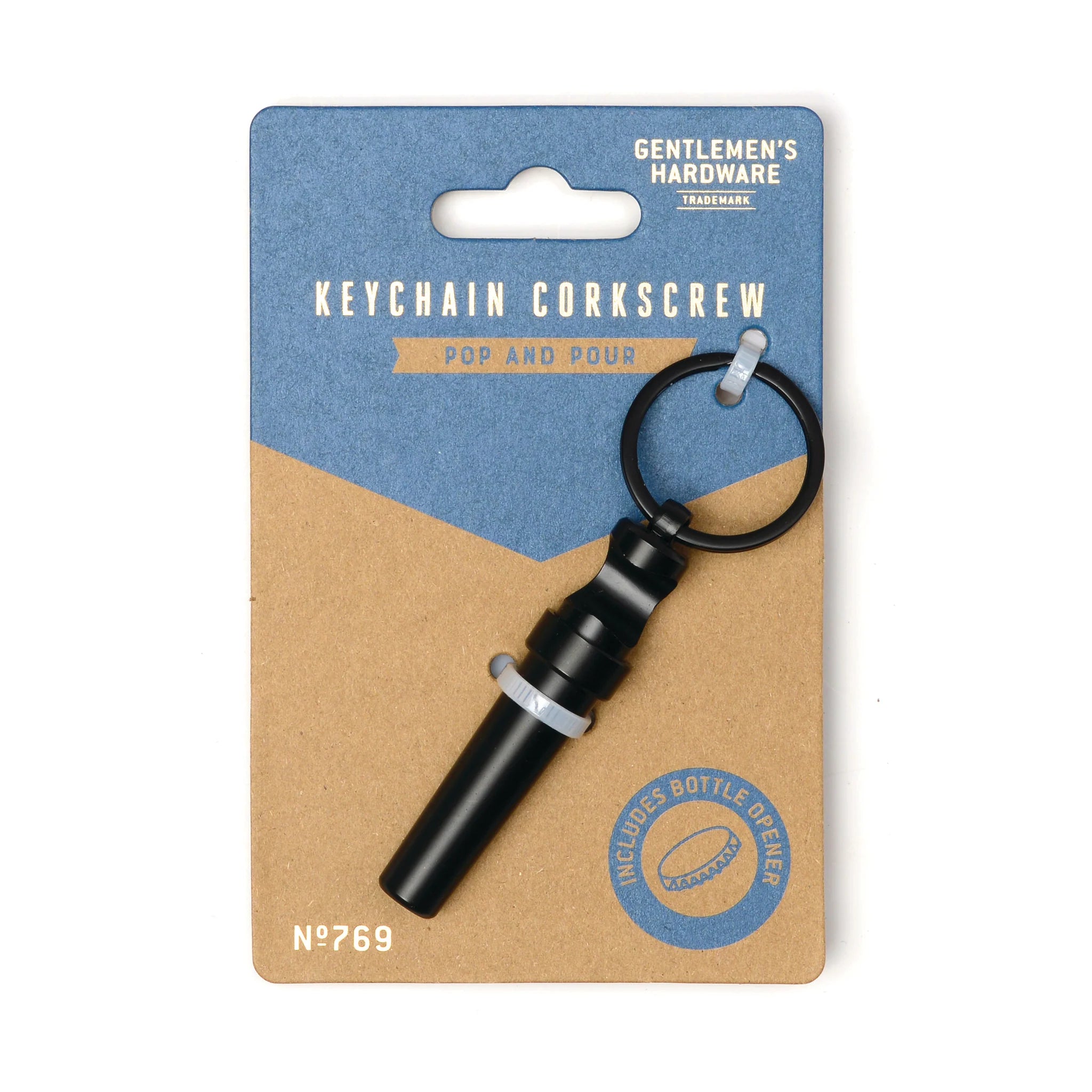 Keychain Corkscrew – Steel & Anchor